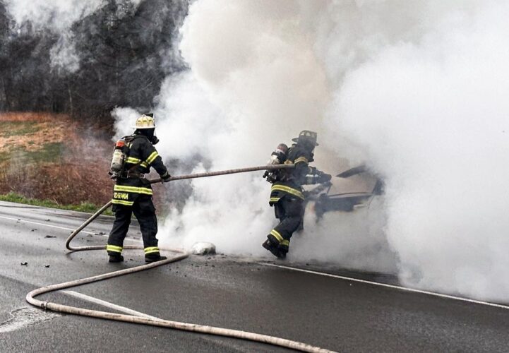 Car catches fire along I-180 near Montoursville | News, Sports, Jobs ...